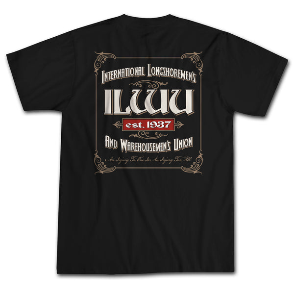 ILWU Whiskey T-shirt – Hardcore Longshore